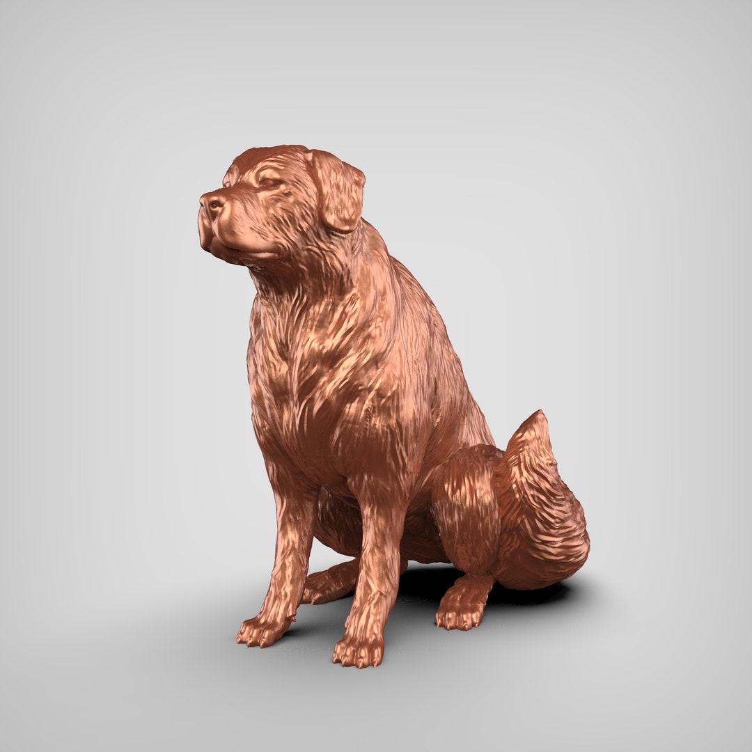 Golden Retriever STL File 3D Print Model V2 - Etsy