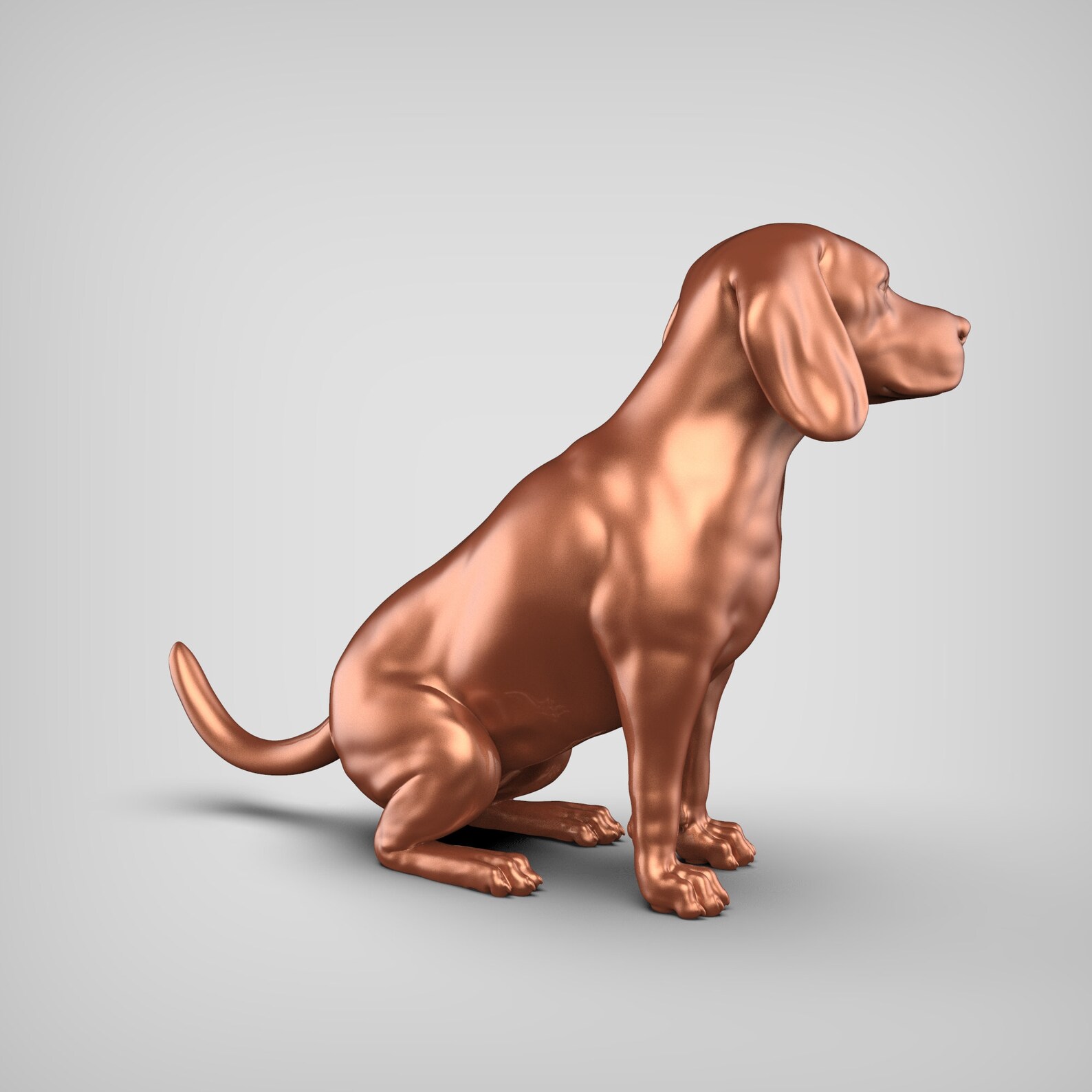 Beagle STL File 3D Print Model Pose 03 - Etsy