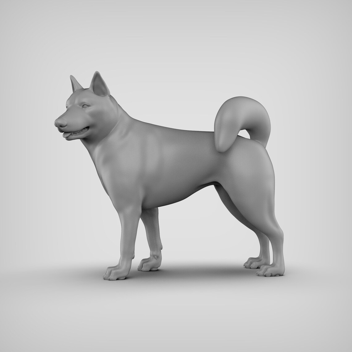 Siberian Husky STL File 3D Print Model Pose 02 - Etsy Singapore
