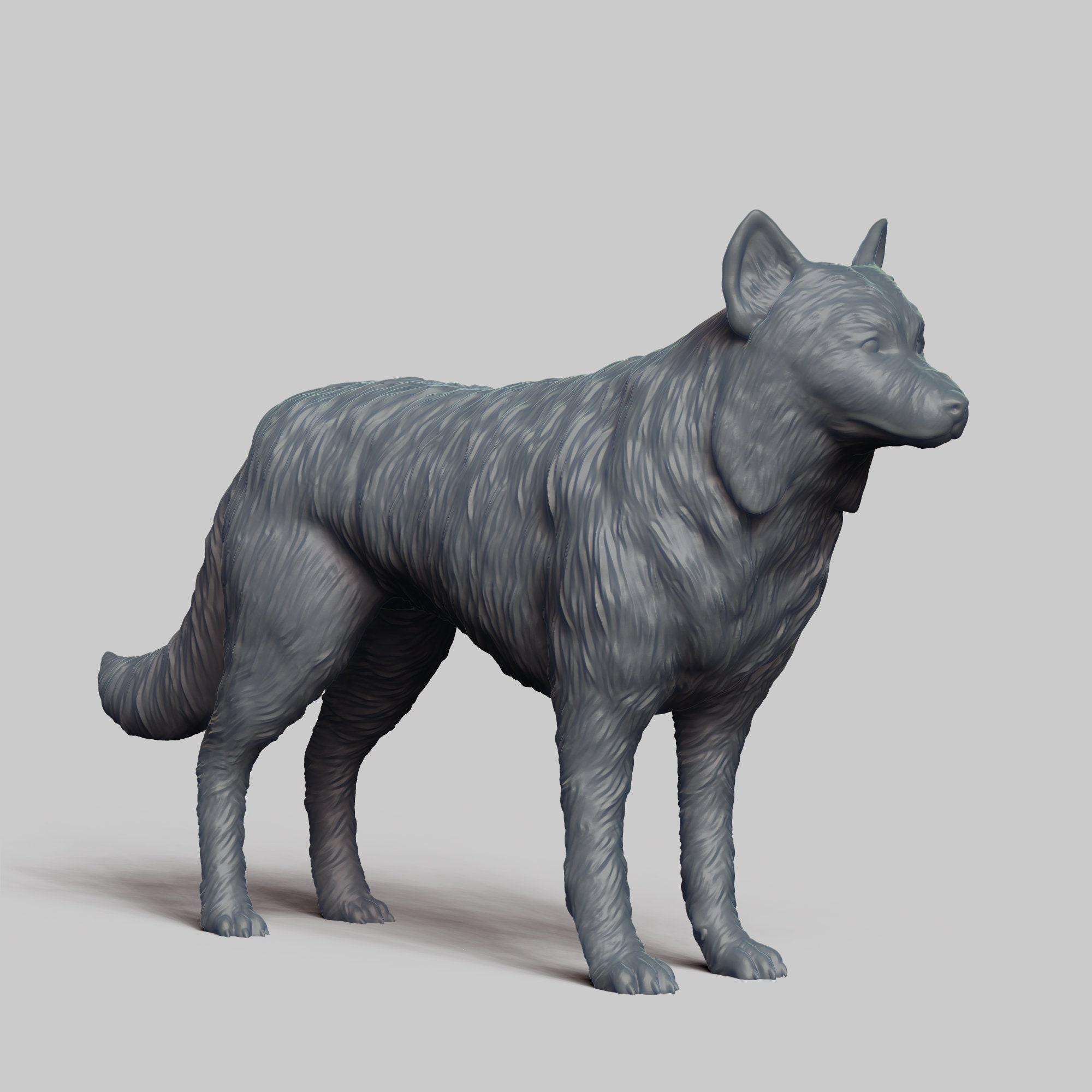 Border Collie STL File 3D Print Model V3 | Etsy