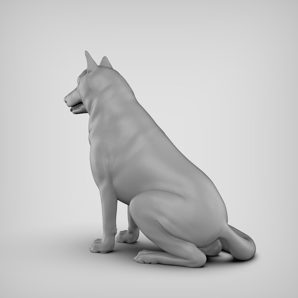 Siberian Husky STL File 3D Print Model Pose 03 - Etsy