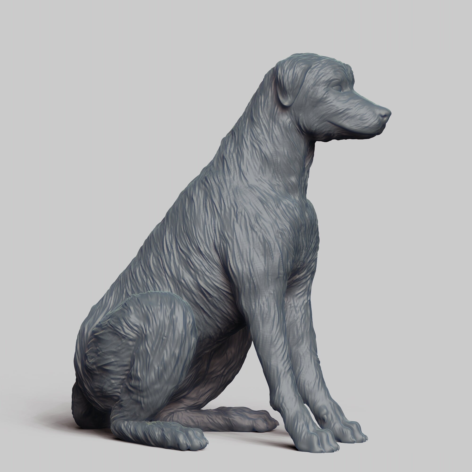 Irish Wolfhound STL File 3D Print Model V2 - Etsy