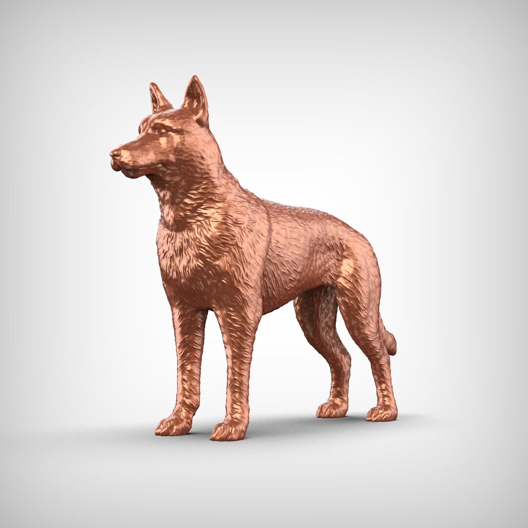 Belgian Shepherd Dog Malinois 3D Print Model Pose 01 - Etsy