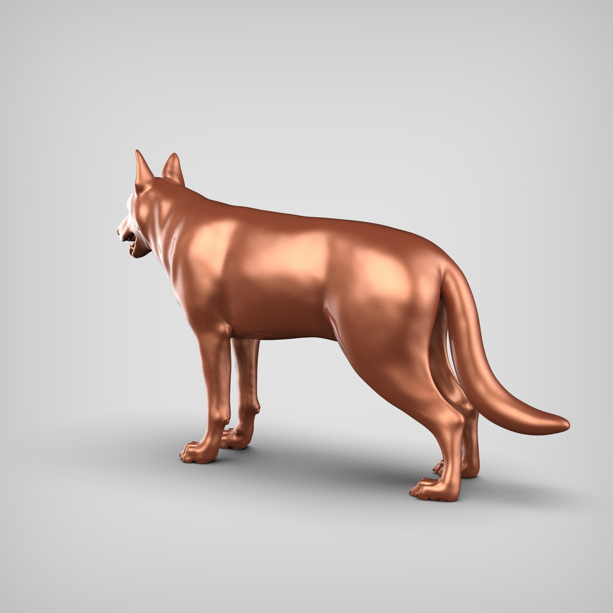 German Shepherd STL File 3D Print Model Pose 01 - Etsy Israel