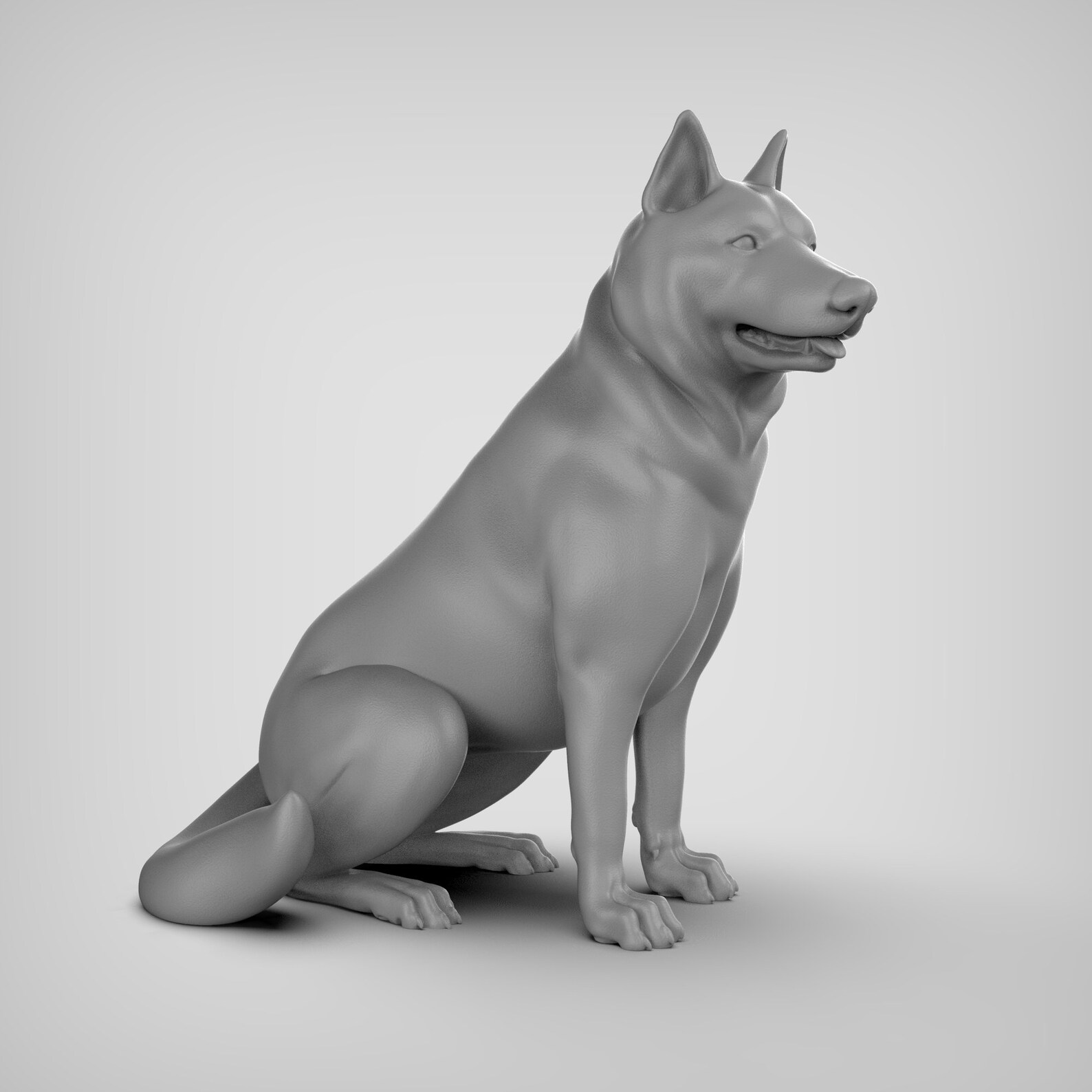 Siberian Husky STL File 3D Print Model Pose 04 - Etsy