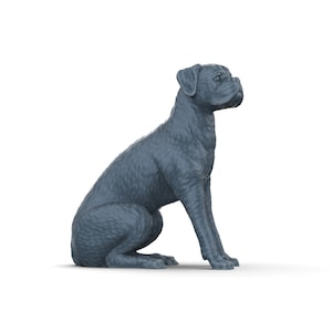 Boxer Dog 3D Print Model Pose 06 - Etsy
