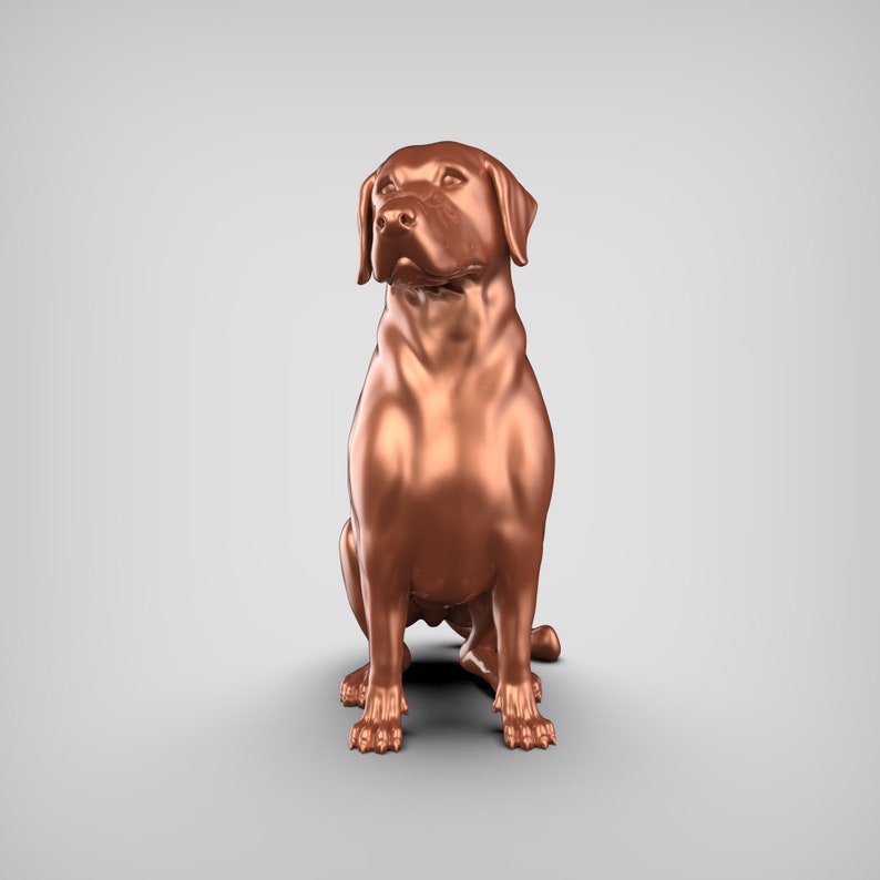 Labrador Retriever STL File 3D Print Model Pose 03 - Etsy