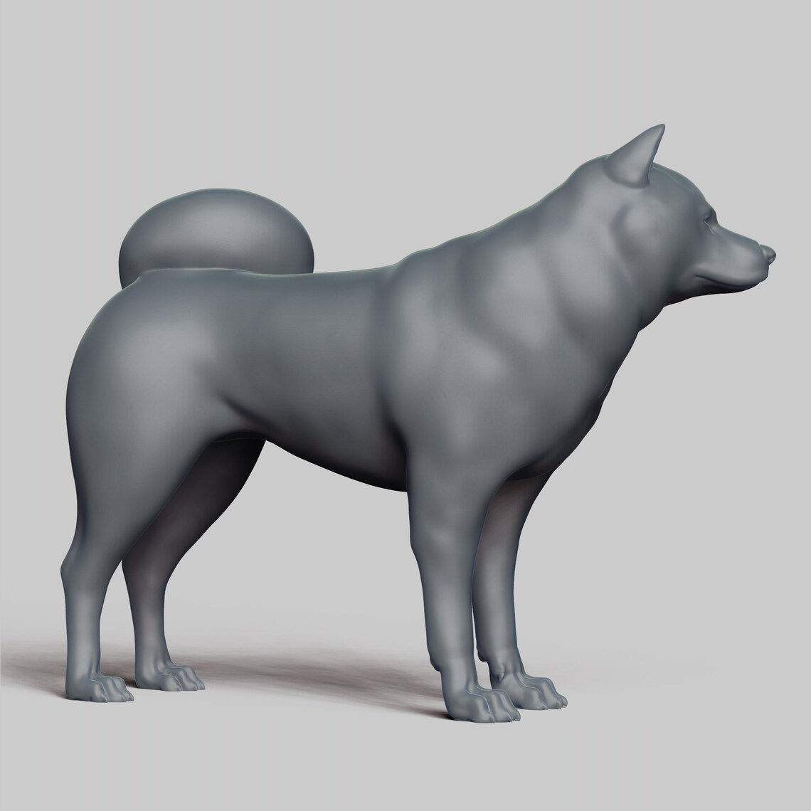 Shiba Inu STL File 3D Print Model V1 - Etsy