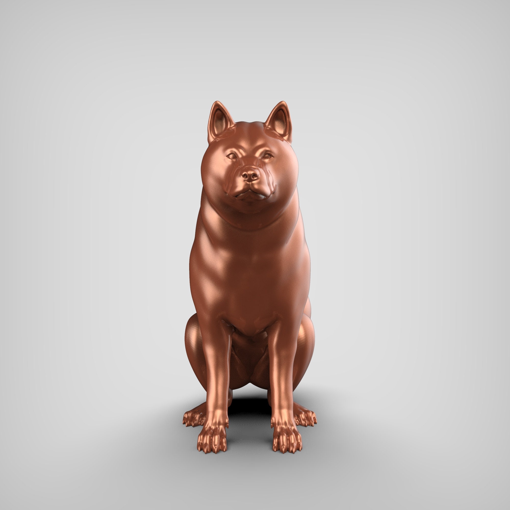 Shiba Inu STL File 3D Print Model V2 - Etsy