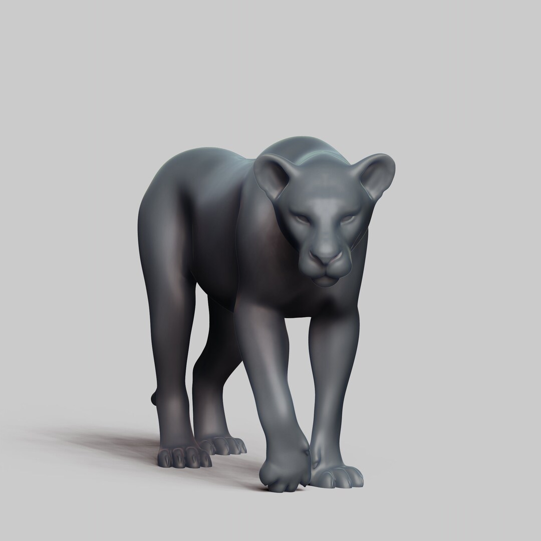 Lioness STL File 3D Print Model Pose 03 - Etsy