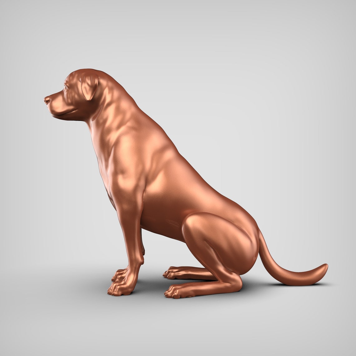 Rottweiler STL File 3D Print Model Pose 03 - Etsy