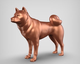 SHIBA INU Lowpoly Sculpture Animal Dog STL File 3D Print Stl File Stl ...