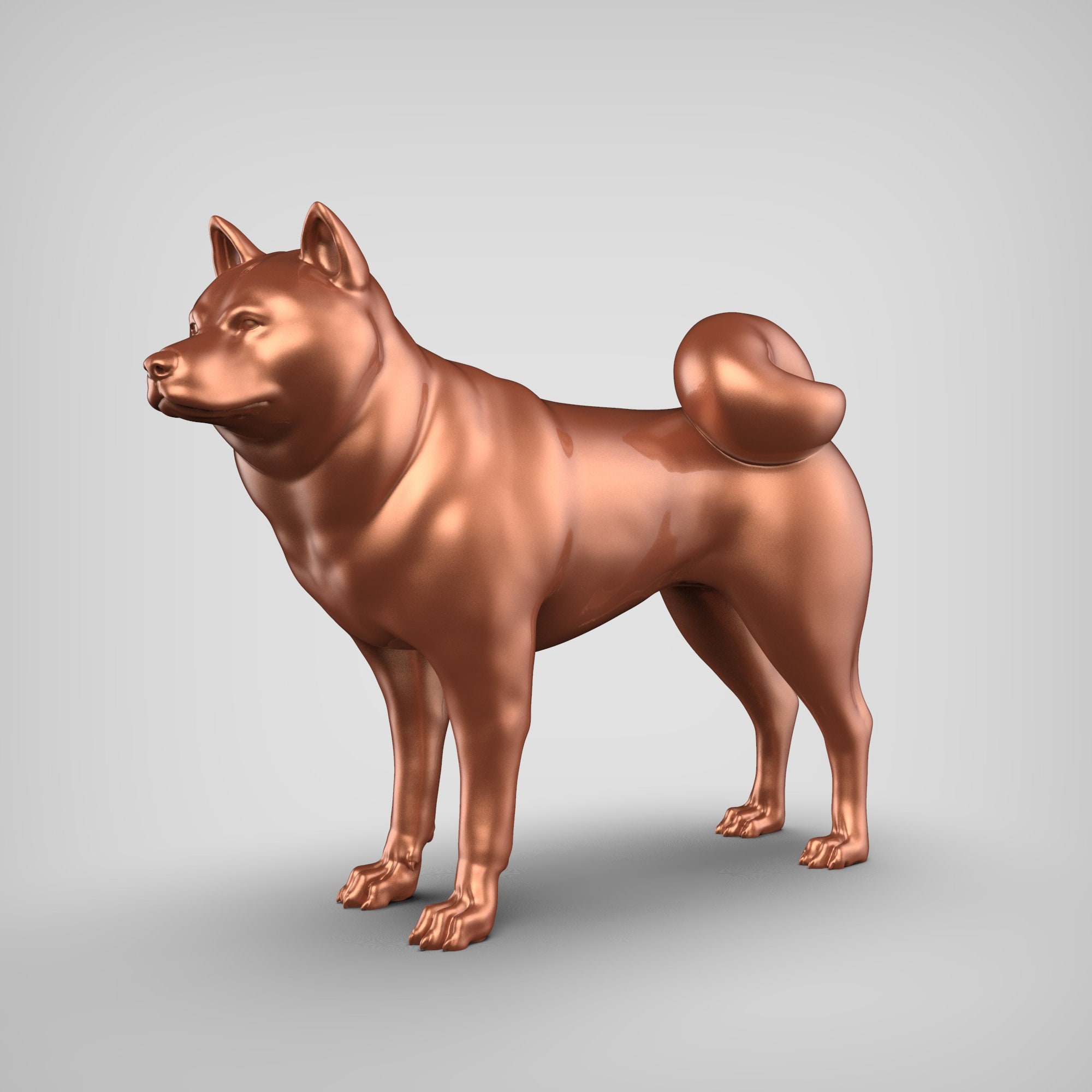 Shiba Inu STL File 3D Print Model V1 - Etsy