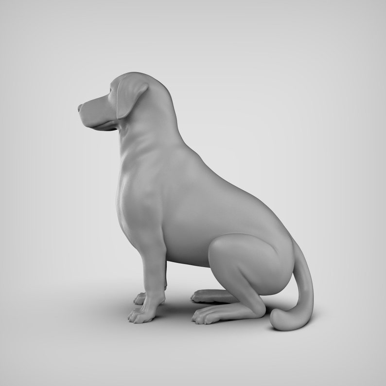Labrador Retriever STL File 3D Print Model Pose 03 - Etsy Singapore