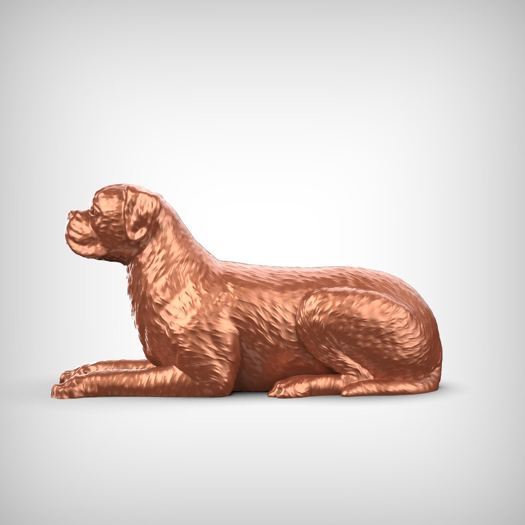 Boxer Dog 3D Print Model Pose 07 - Etsy