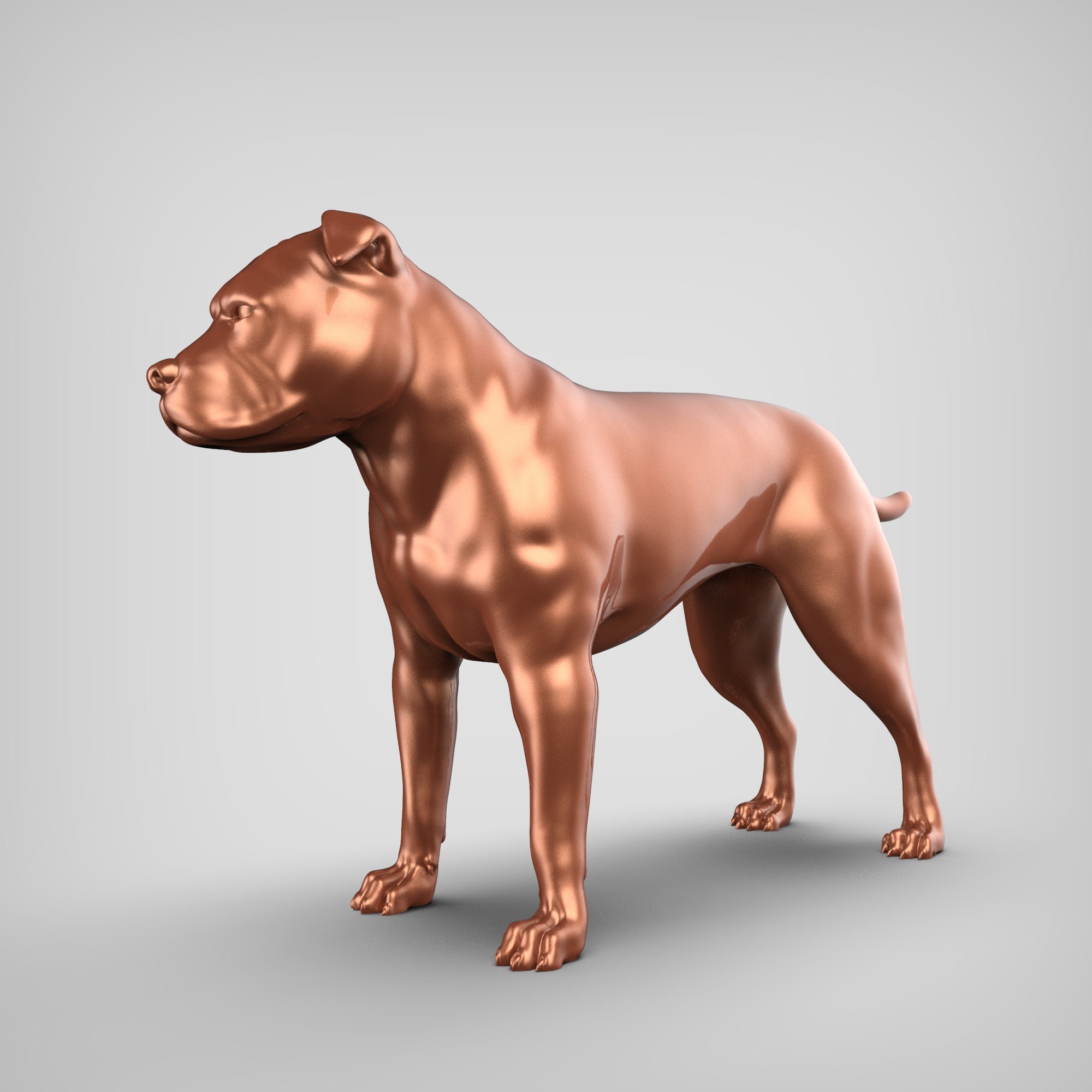 Staffy STL File 3D Print Model V1 | Etsy