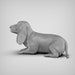 Basset Hound STL File 3D Print Model Pose 04 - Etsy