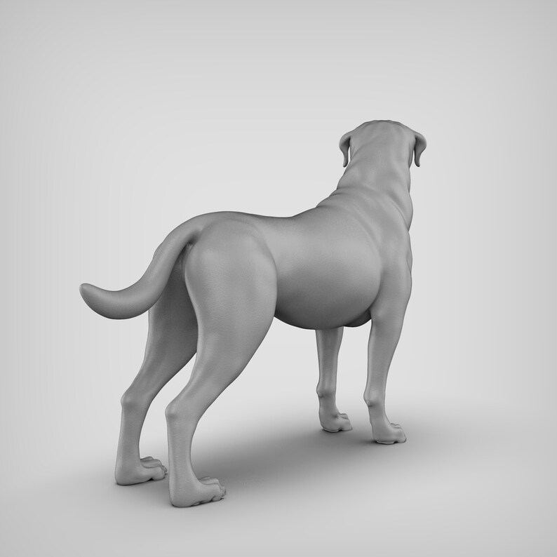 Rottweiler STL File 3D Print Model Pose 01 - Etsy