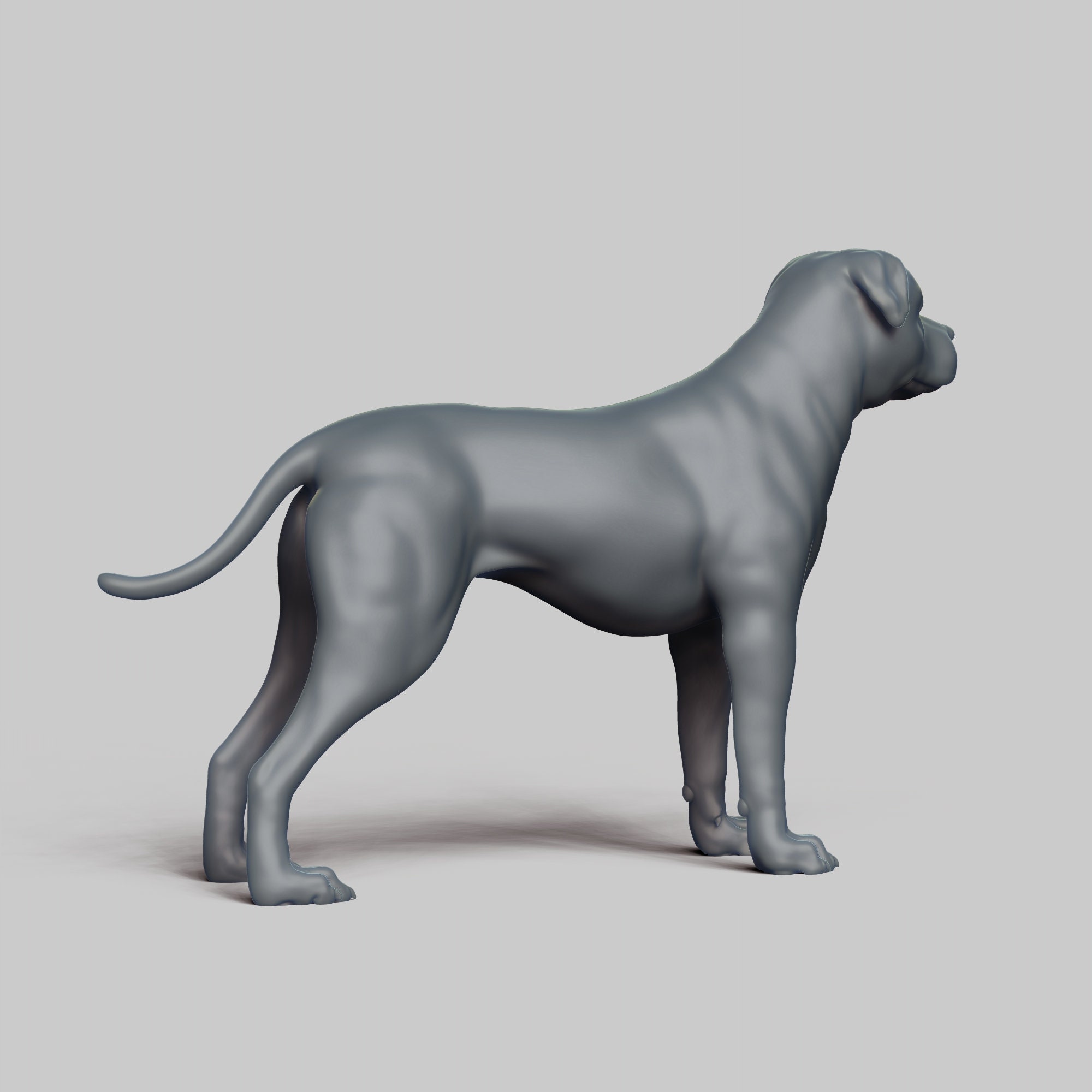 American Pitbull STL File 3D Print Model Pose 04 - Etsy Australia