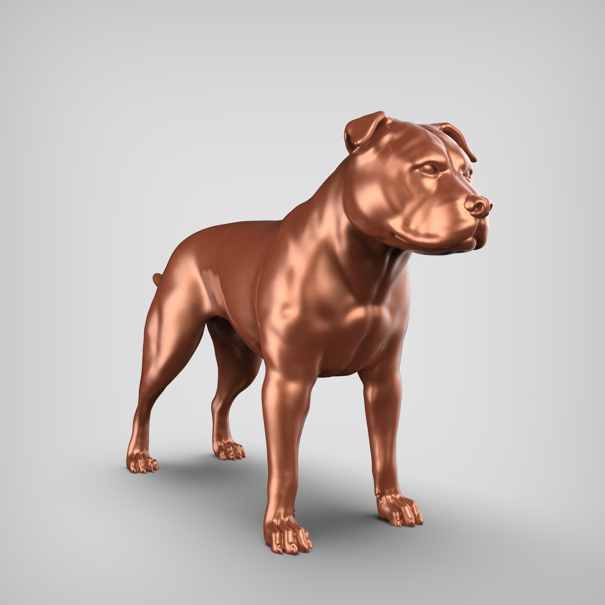 Staffy STL File 3D Print Model V3 | Etsy