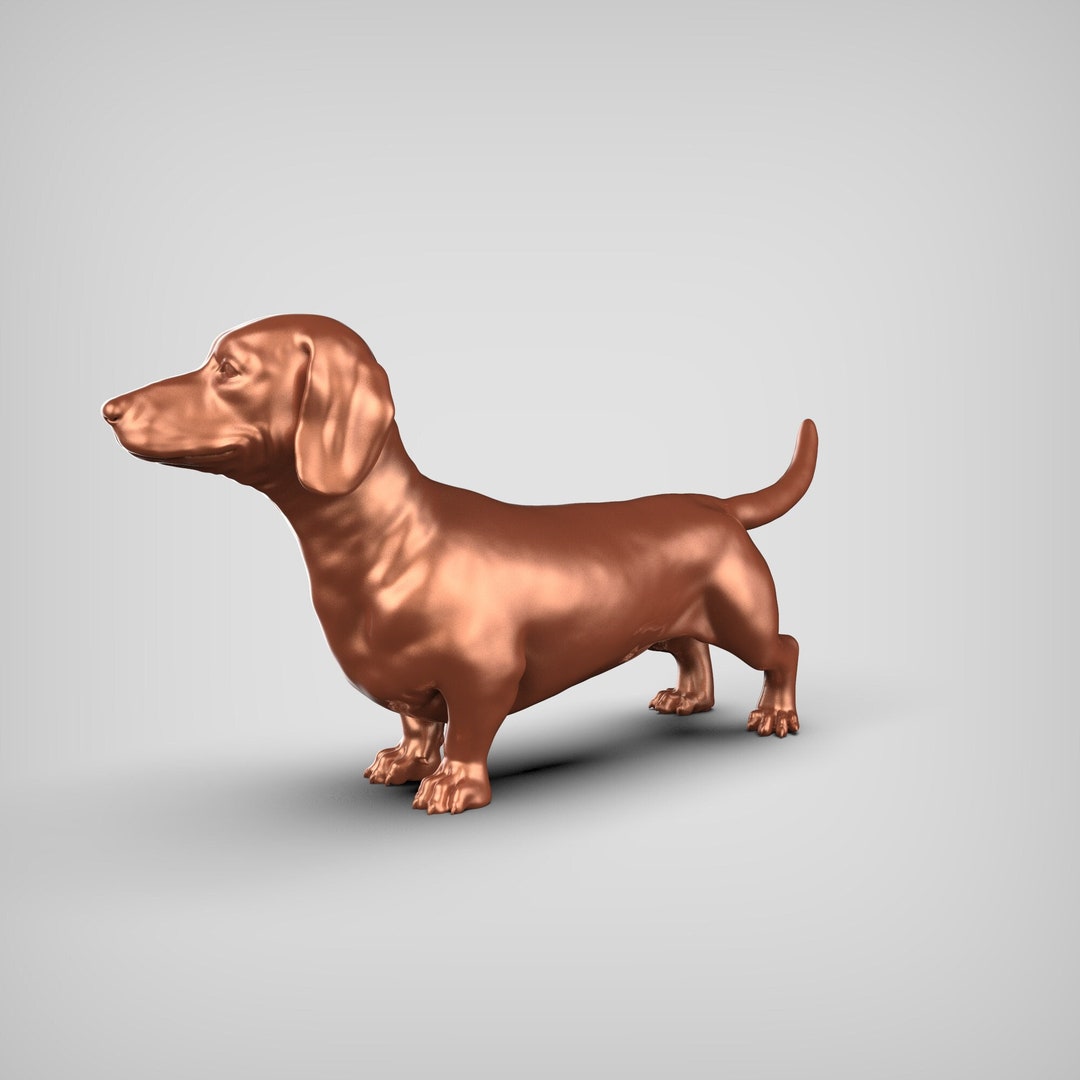 Dachshund STL File 3D Print Model Pose 01 - Etsy
