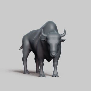 American Bison STL File 3D Print Model Pose 01 - Etsy
