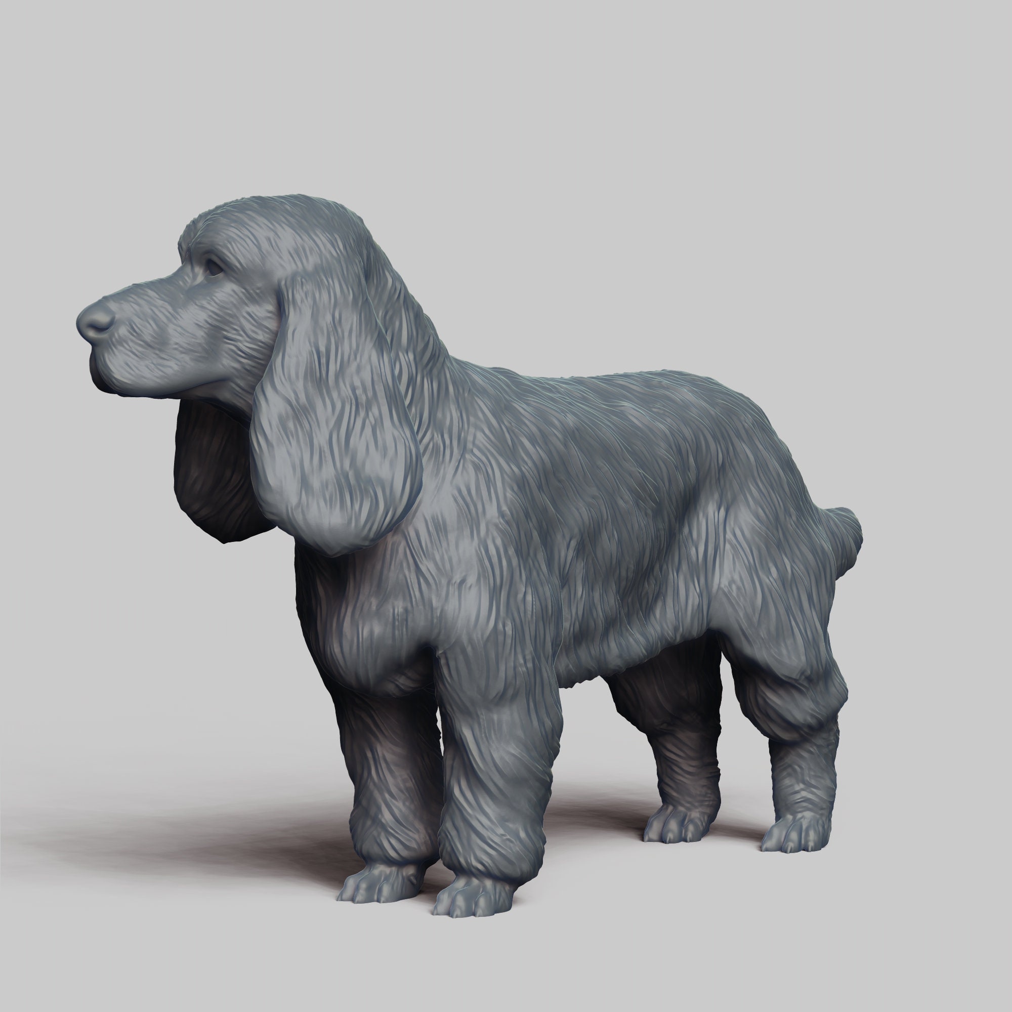 English Cocker Spaniel STL File 3D Print Model V1 | Etsy