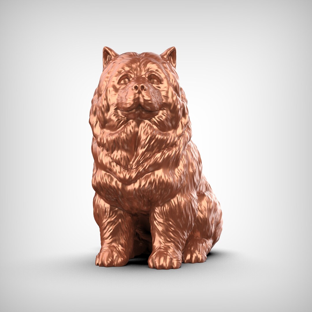 Chow Chow Rough Dog 3D Print Model Pose 05 - Etsy