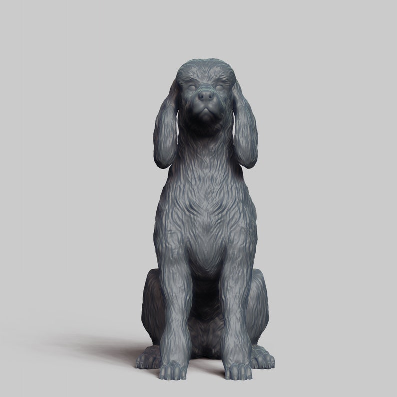 Large Poodle STL File 3D Print Model V2 - Etsy Israel