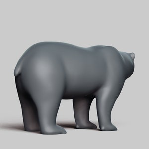Polar Bear STL File 3D Print Model Pose 01 - Etsy Australia