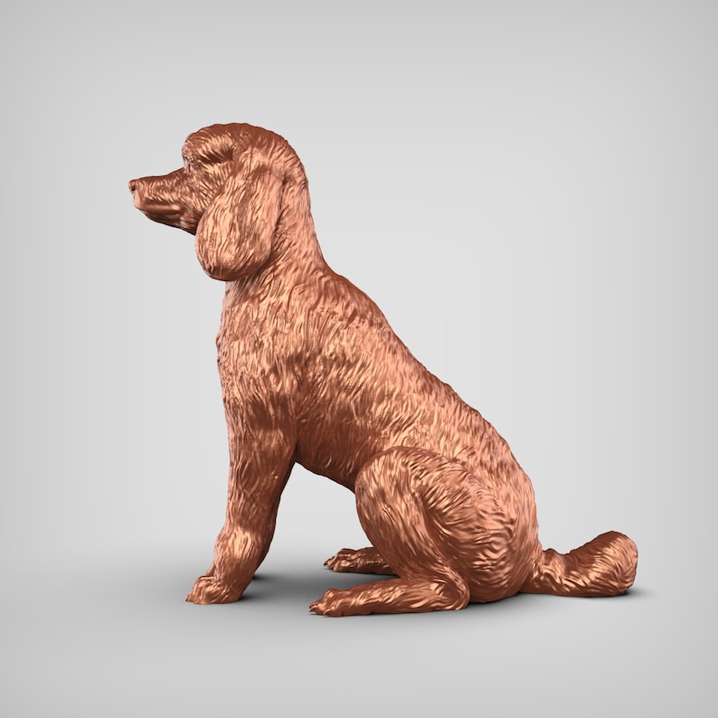 Large Poodle STL File 3D Print Model V2 | Etsy Canada