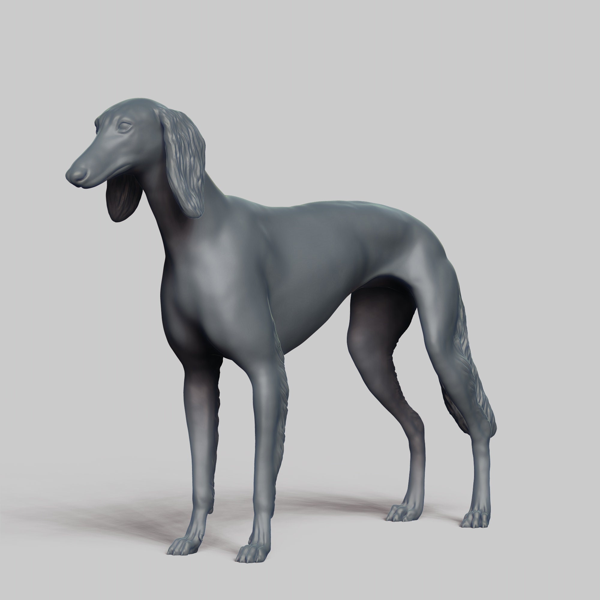 Saluki STL File 3D Print Model V3 - Etsy