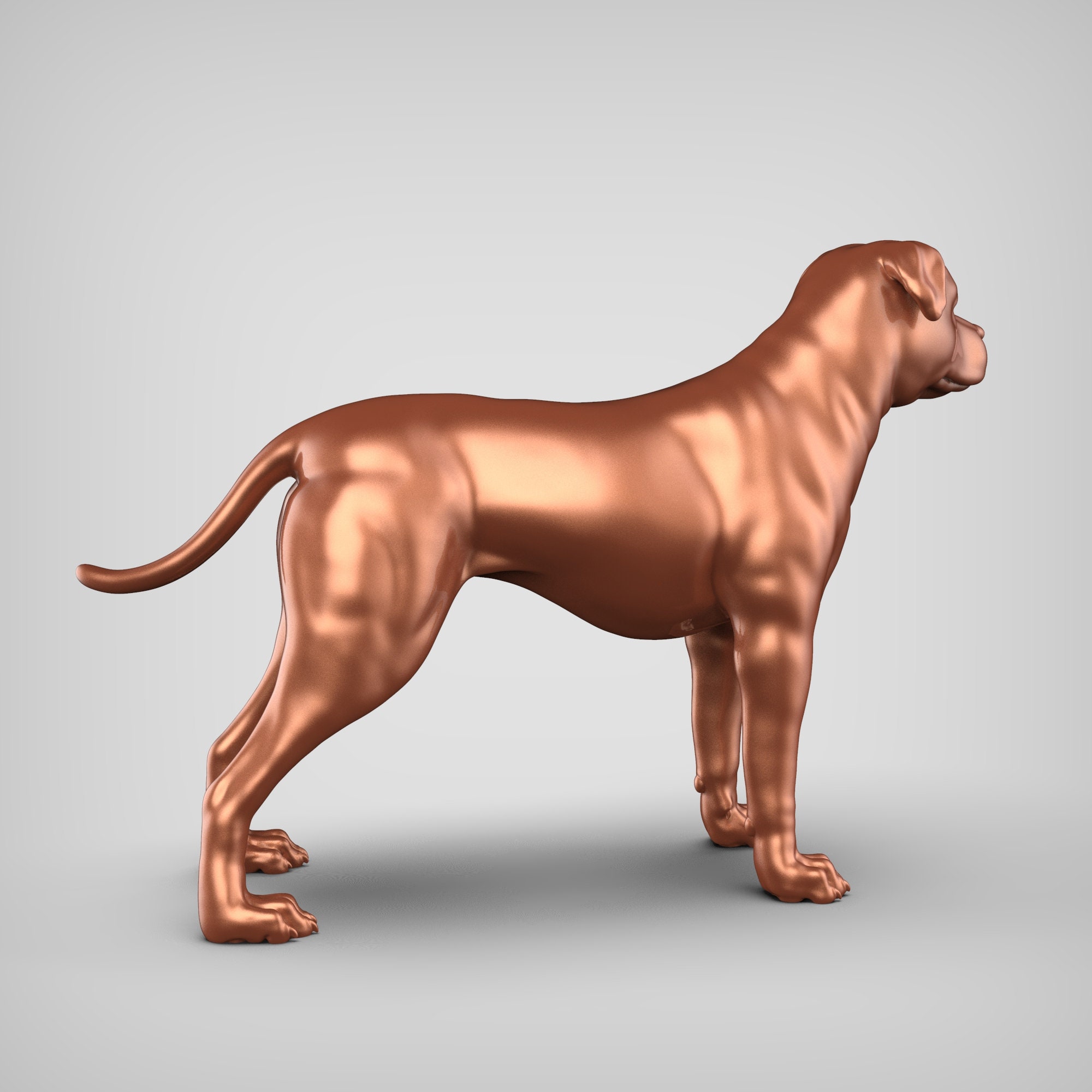 American Pitbull STL File 3D Print Model Pose 04 - Etsy Australia