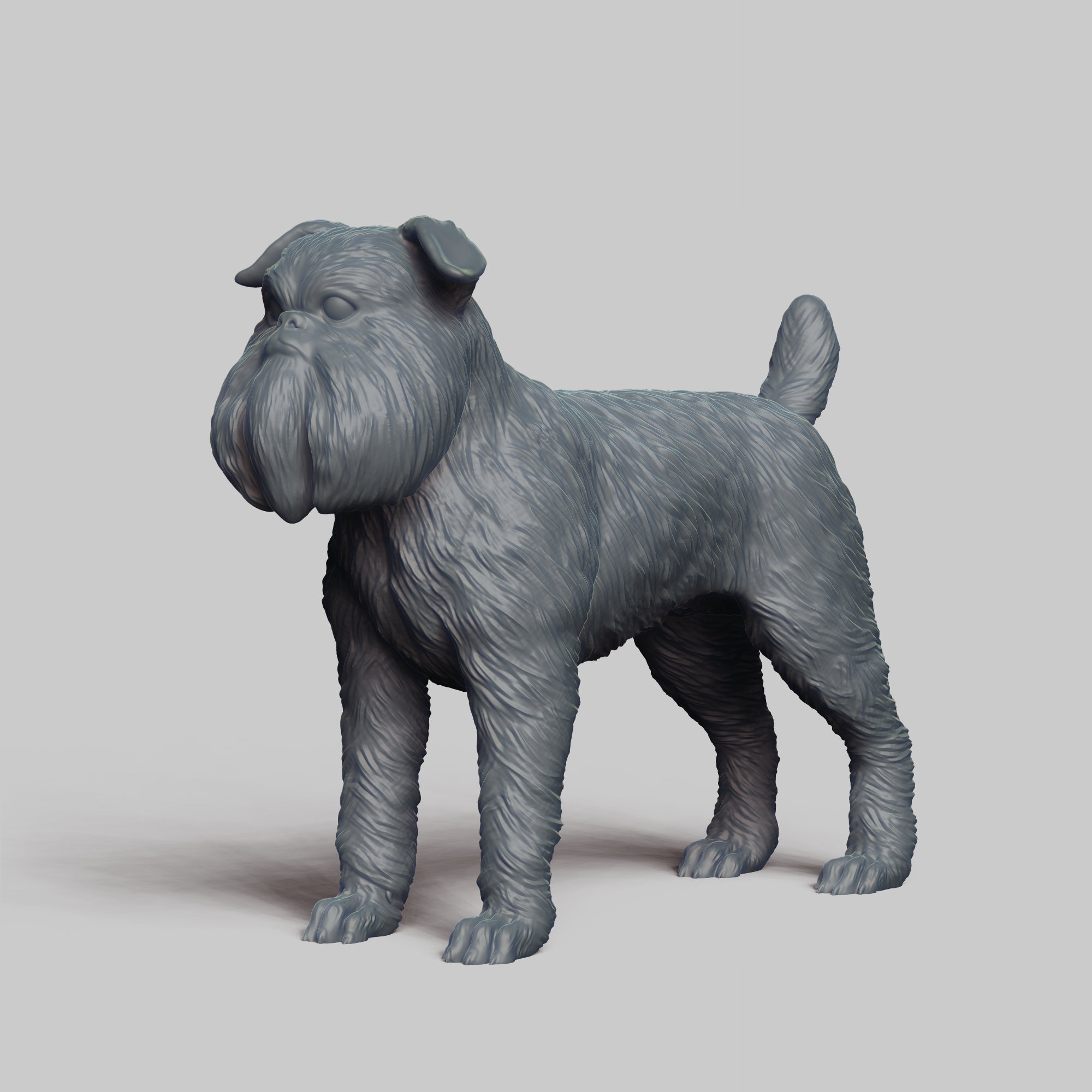 Brussels Griffon STL File 3D Print Model V3 - Etsy