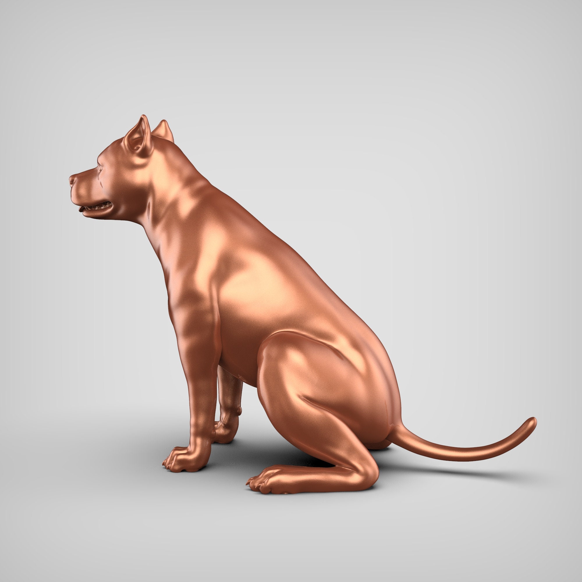 American Pitbull STL File 3D Print Model Pose 02 - Etsy Australia