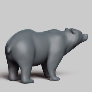 Brown Bear STL File 3D Print Model Pose 01 - Etsy