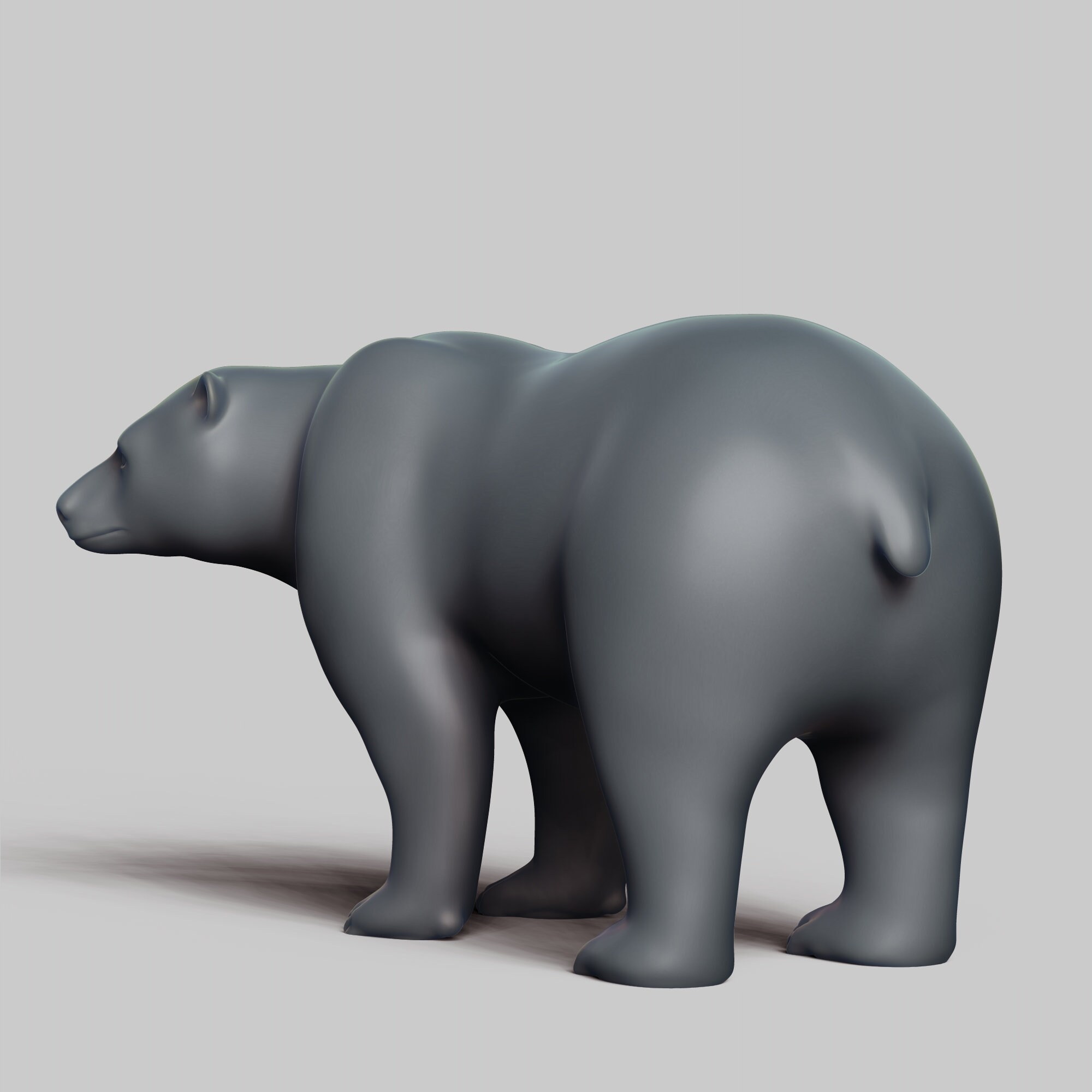 Polar Bear STL File 3D Print Model Pose 01 - Etsy