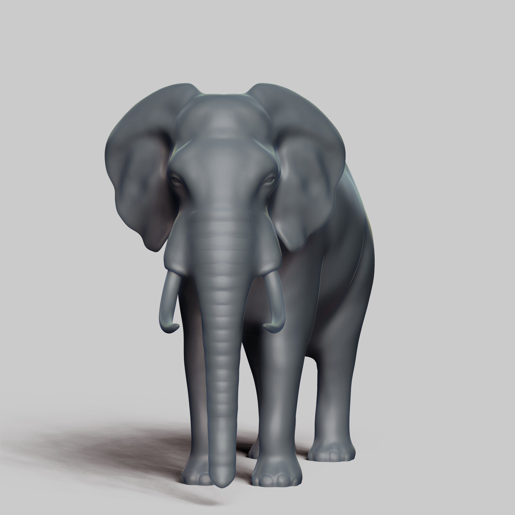 Elephant STL File 3D Print Model Pose 01 - Etsy