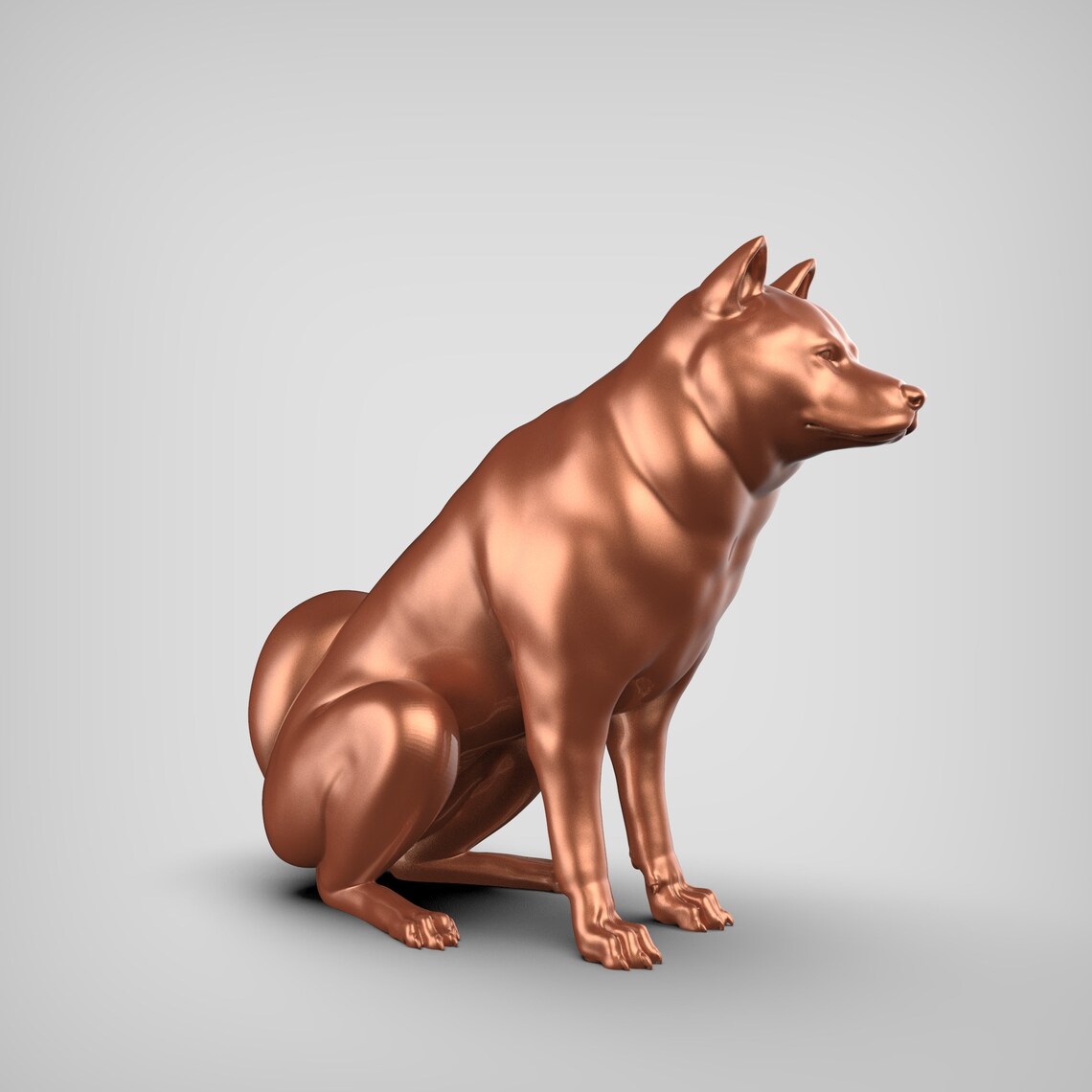 Shiba Inu STL File 3D Print Model V2 - Etsy