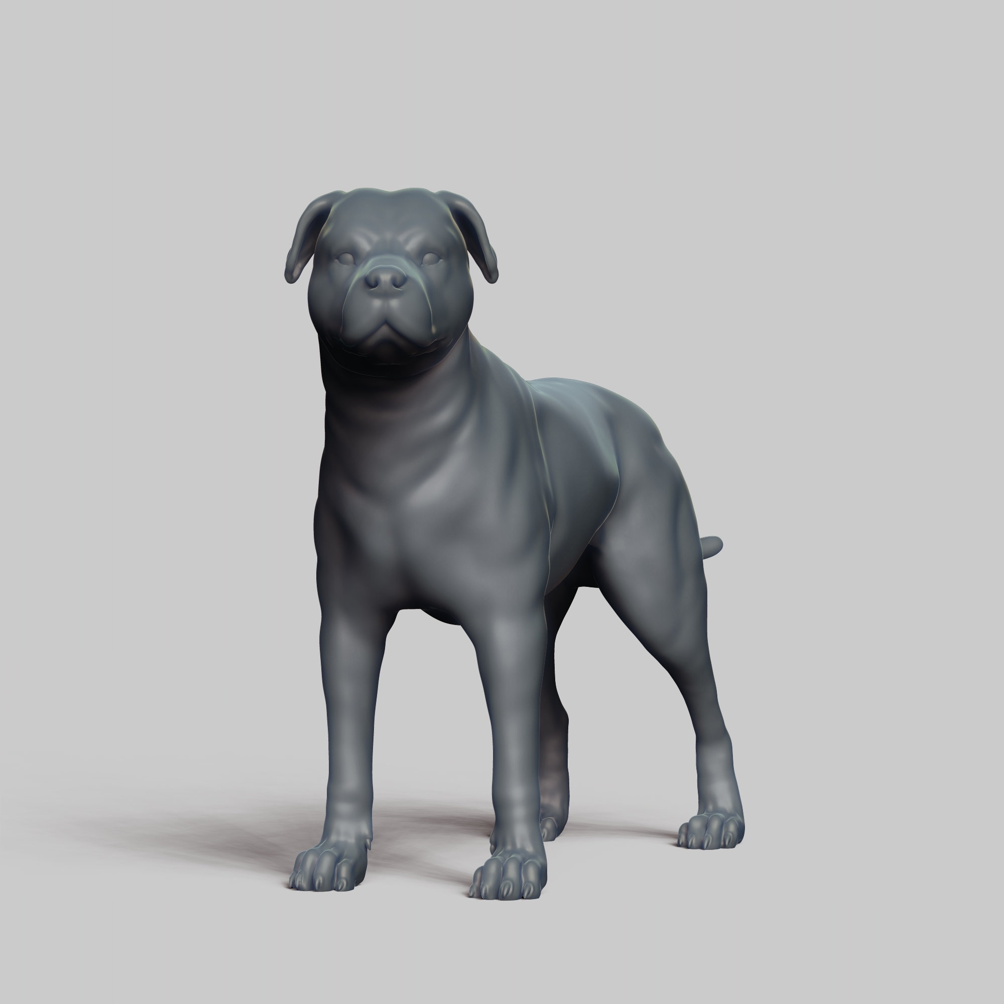American Pitbull STL File 3D Print Model Pose 04 - Etsy Australia