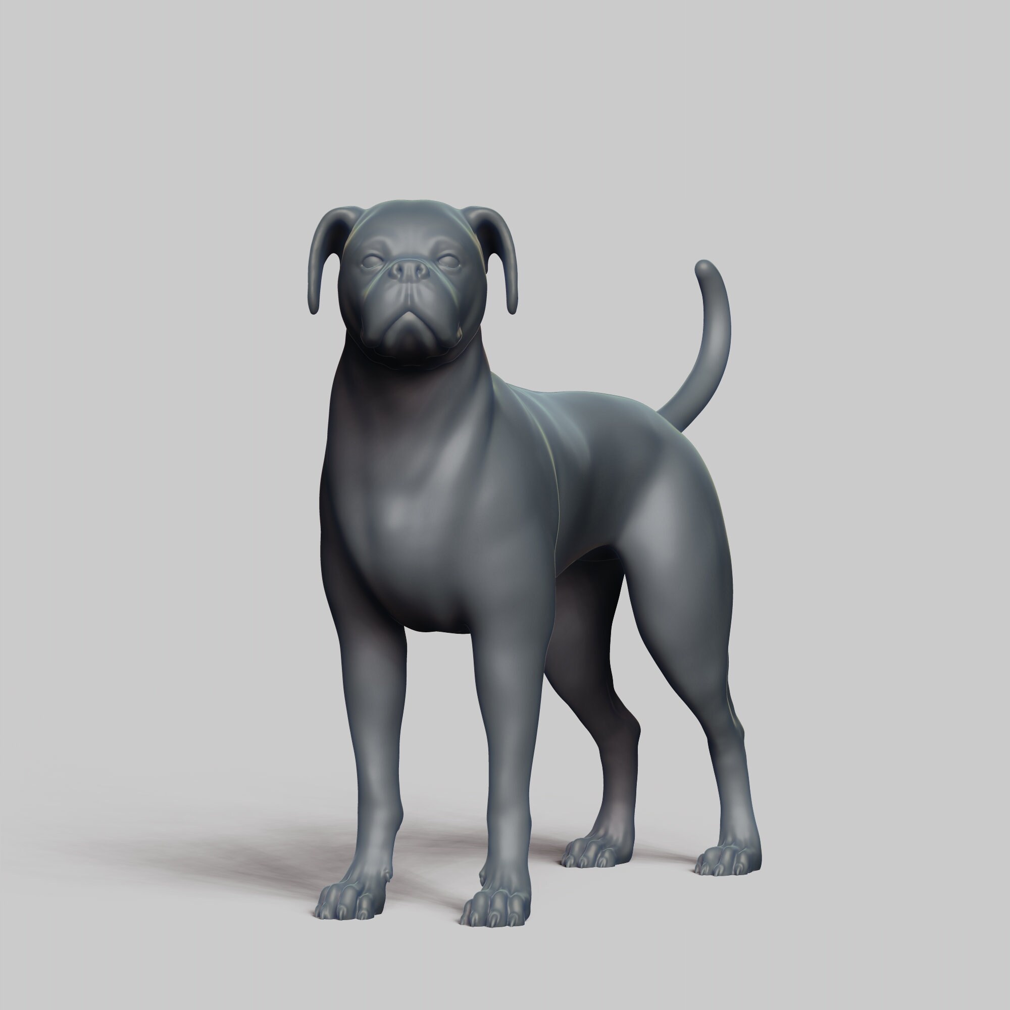Boxer Dog STL File 3D Print Model V1 - Etsy
