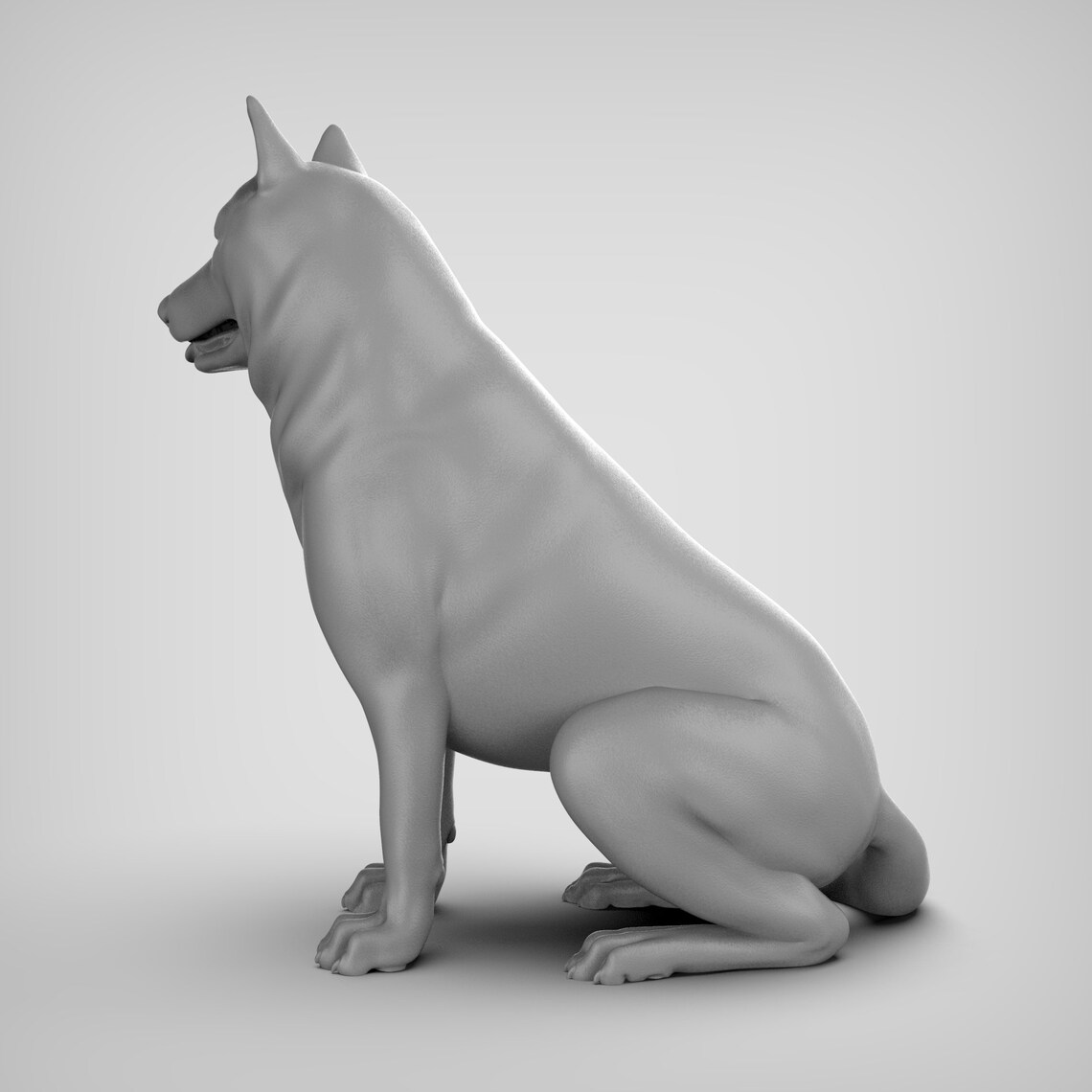 Siberian Husky STL File 3D Print Model Pose 04 - Etsy