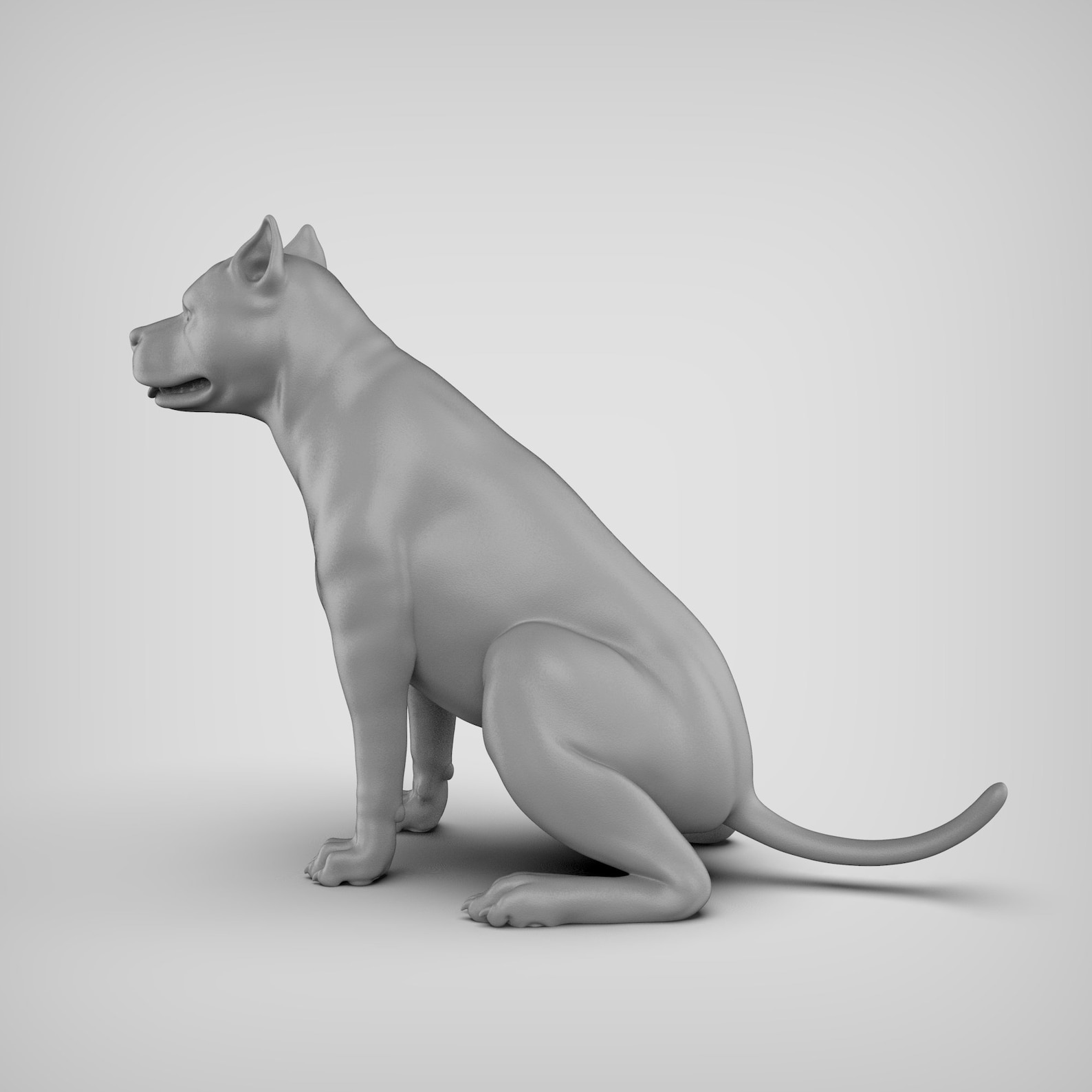 American Pitbull STL File 3D Print Model Pose 02 - Etsy Singapore
