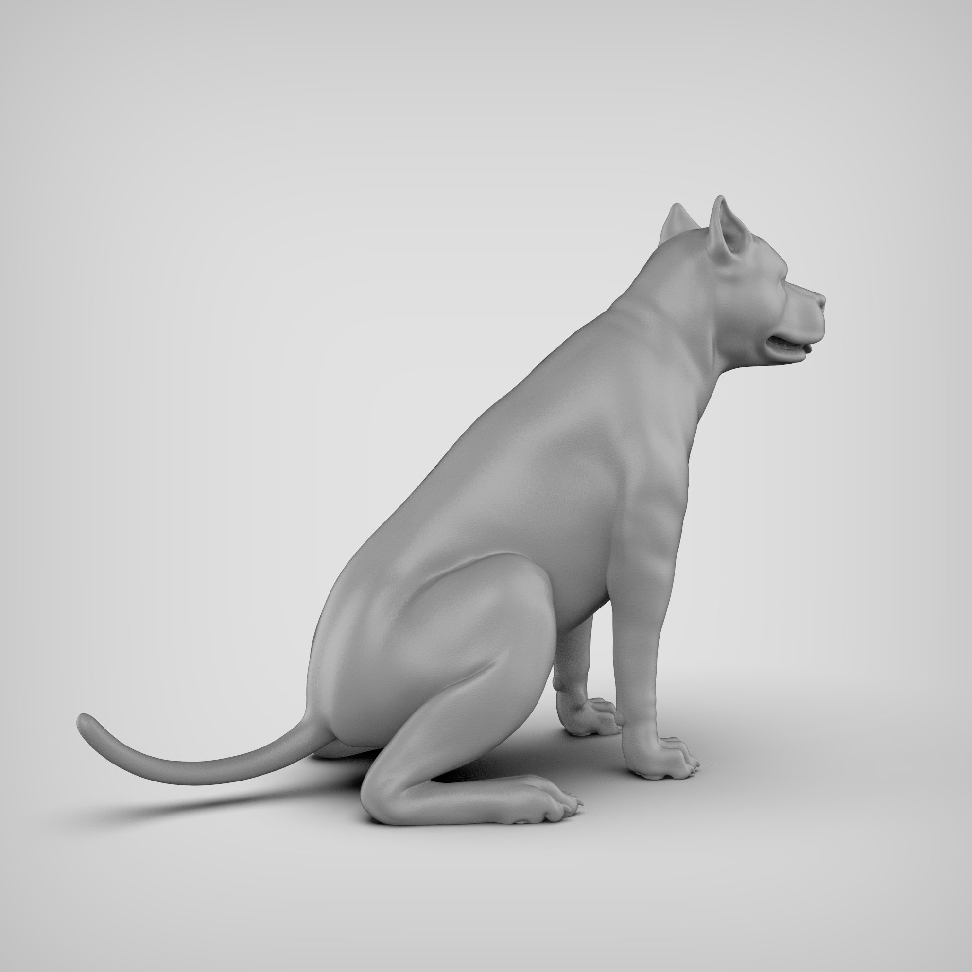 American Pitbull STL File 3D Print Model Pose 02 - Etsy Australia