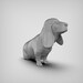 Basset Hound STL File 3D Print Model Pose 03 - Etsy
