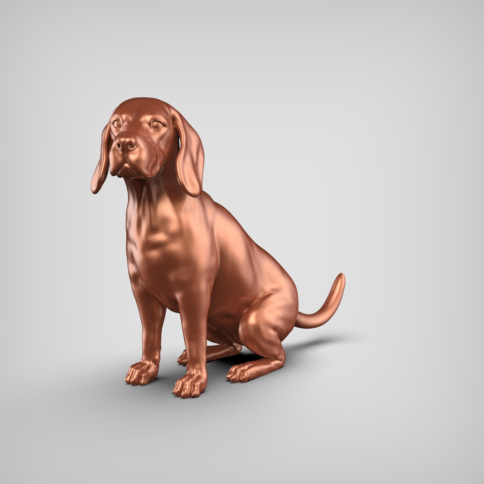 Beagle STL File 3D Print Model Pose 03 - Etsy