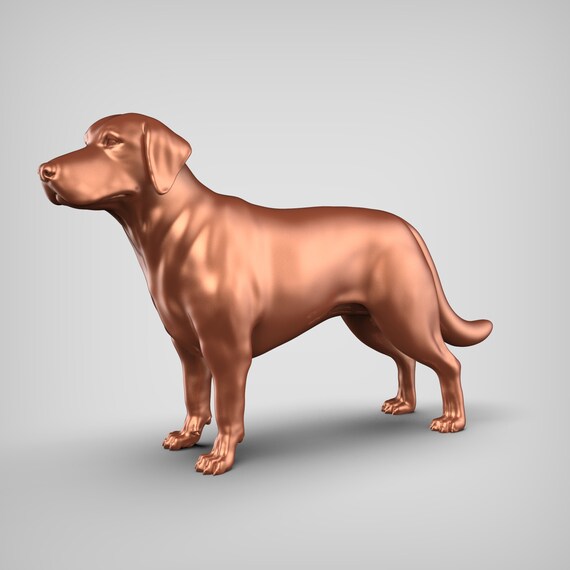 Labrador Retriever STL File 3D Print Model Pose 01 | Etsy