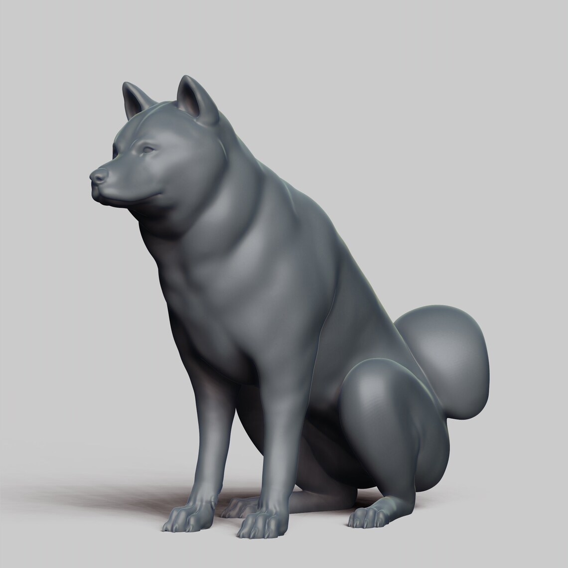 Shiba Inu STL File 3D Print Model V2 - Etsy