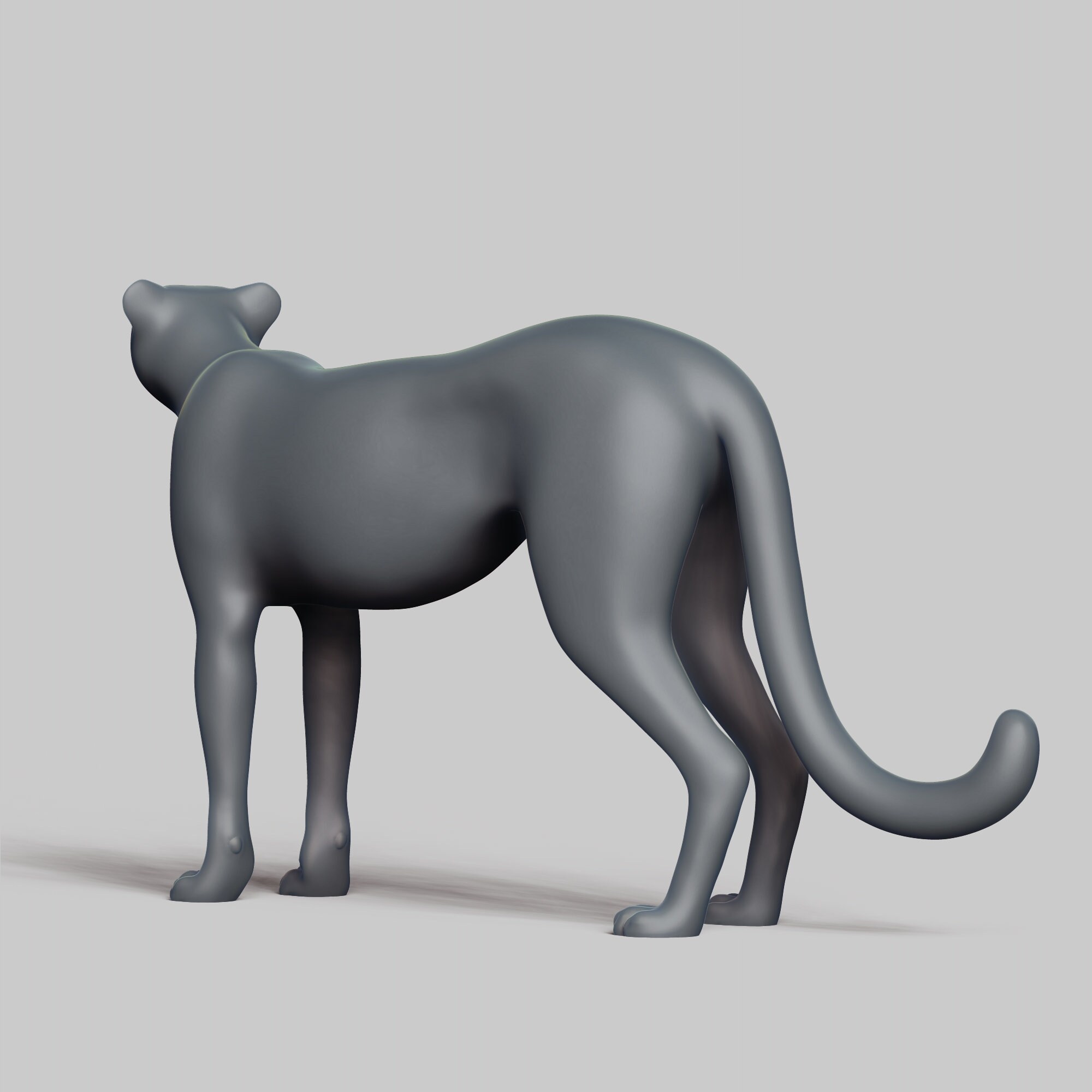 Cheetah STL File 3D Print Model Pose 01 - Etsy
