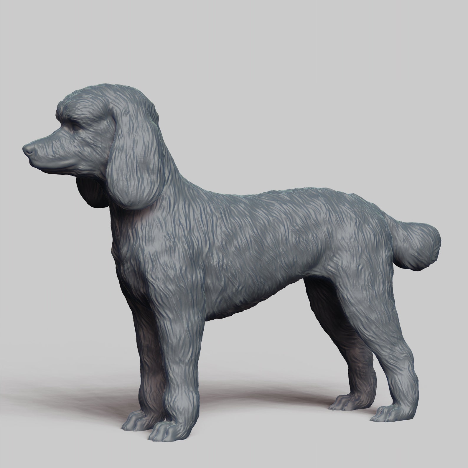 Large Poodle STL File 3D Print Model V3 | Etsy Australia